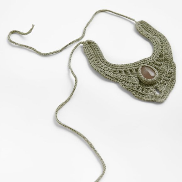 Zara | Jewelry | Zara Stone Crochet Necklace | Poshmark